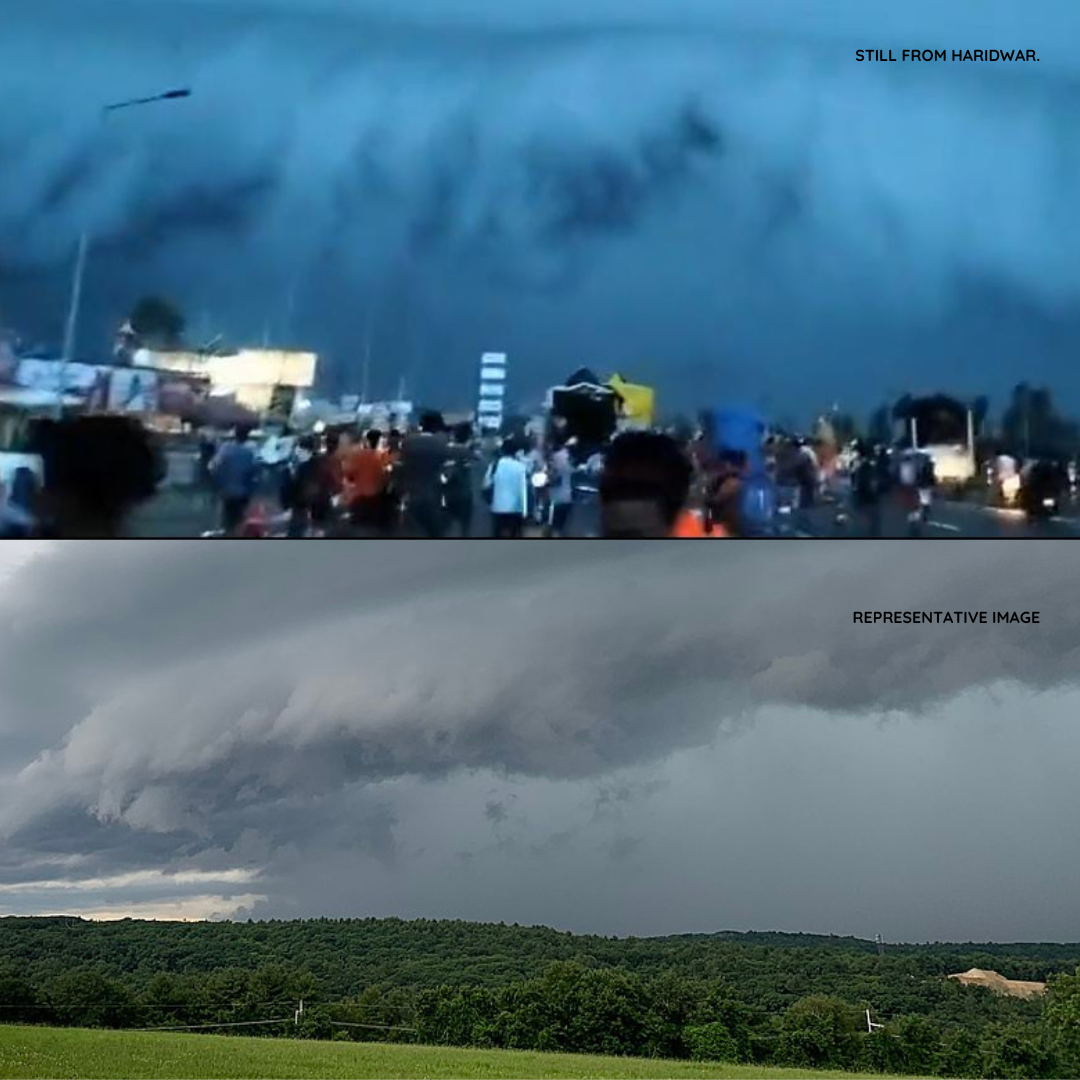 What is the Arcus cloud seen in Haridwar?